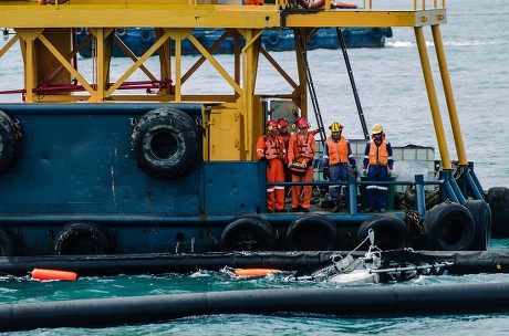 Vessel Operates Heavy Duty Oil Recovery Editorial Stock Photo - Stock ...