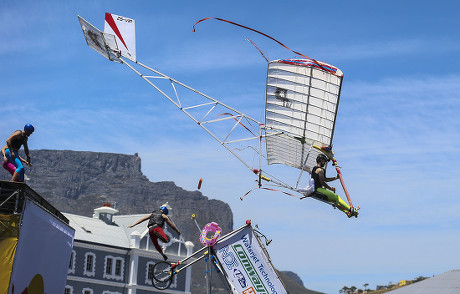 Flying Machine Takes Off Ramp During Editorial Stock Photo - Stock ...