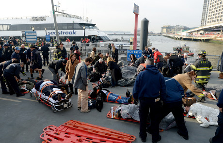 Patients Treated By Emergency Personnel On Editorial Stock Photo ...