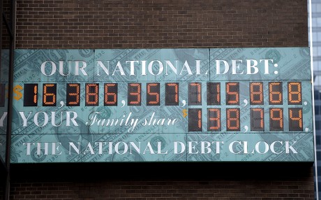 View National Debt Clock New York Editorial Stock Photo - Stock Image ...