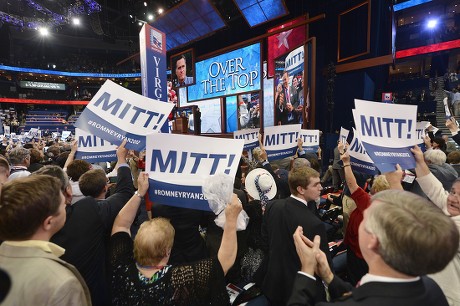 Delegates Wave Mitt Banners During Roll Editorial Stock Photo - Stock ...