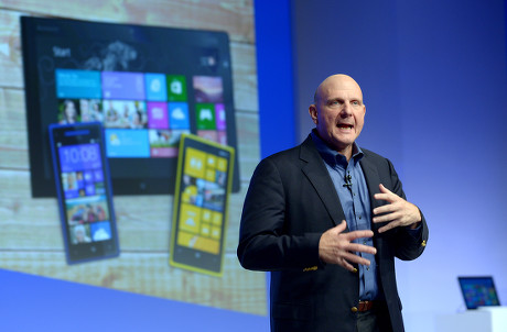 Microsoft Ceo Steve Ballmer Speaks During Editorial Stock Photo - Stock ...