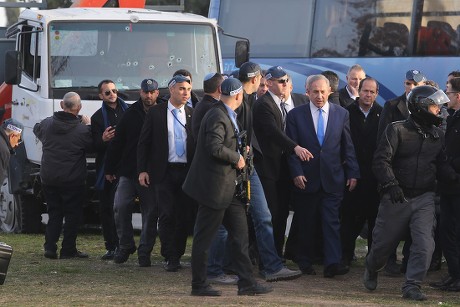 Israeli Prime Minister Benjamin Netanyahu Front Editorial Stock Photo ...