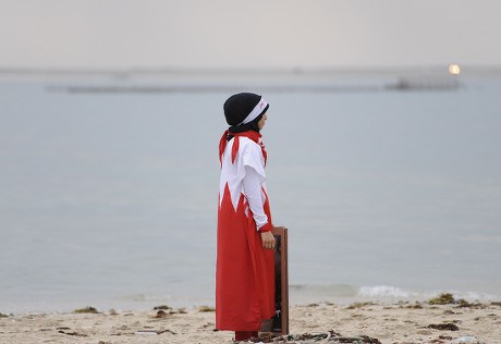 Young Proreform Female Protester Drabbed Bahraini Editorial Stock Photo ...