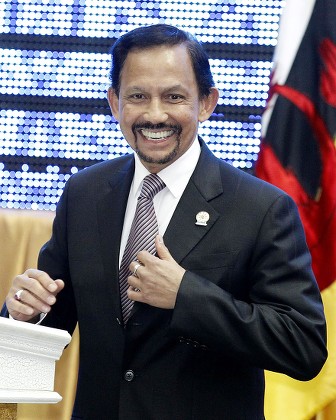 Bruneis Sultan Hassanal Bolkiah Smiles On Editorial Stock Photo - Stock ...