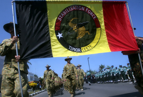 Australian Peacekeeping Force March During Handover Editorial Stock ...