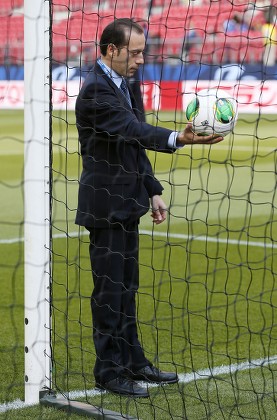 Turkish Referee Cuneyt Cakir Holds Official Editorial Stock Photo ...