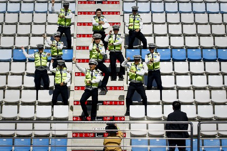 South Korean Police Dance Gangnam Style Editorial Stock Photo - Stock ...