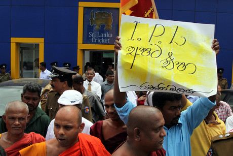 Buddhist Monks Laymen Sri Lankan Pressure Editorial Stock Photo - Stock ...