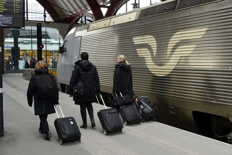 Group Sj Swedish Railways Staff Walk Editorial Stock Photo - Stock ...