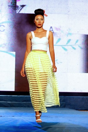 Model Presents Creation By Vietnamese Designer Editorial Stock Photo ...