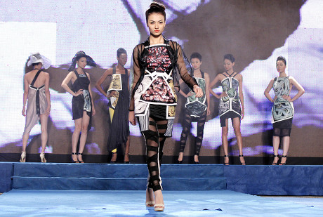 Model Presents Creation By Vietnamese Designer Editorial Stock Photo ...