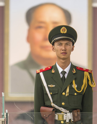 Pla Peoples Liberation Army Soldier Stands Editorial Stock Photo ...