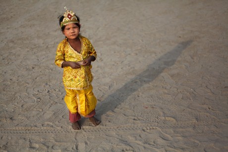 Indian Child Dressed Indian Hindu God Editorial Stock Photo - Stock ...