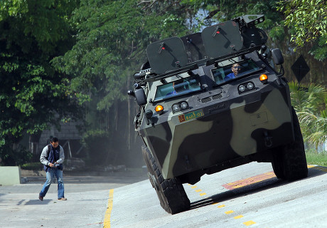 Indonesian Journalist Watches Anoa Armored Personnel Editorial Stock ...