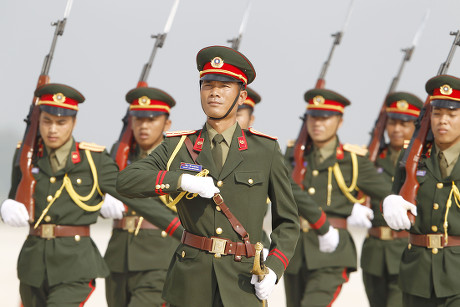 Lao Special Police Forces Patrol Outside Editorial Stock Photo - Stock ...