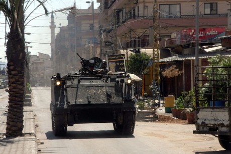 Lebanese Soldiers On Armoured Patrol Bab Editorial Stock Photo - Stock ...
