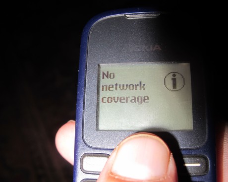 Local Holds Mobile Phone Showing No Editorial Stock Photo - Stock Image ...