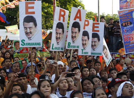 Supporters Former Philippine President Joseph Erap Editorial Stock ...