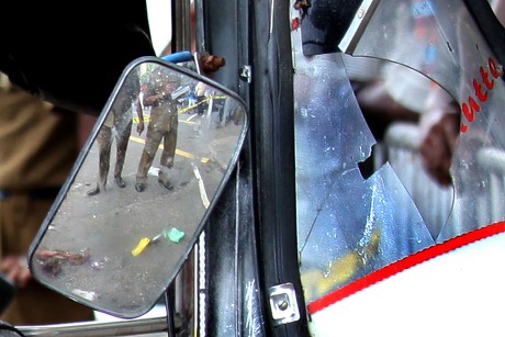 Bullet Ridden Threewheel Vehicle Images Investigating Editorial Stock ...