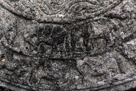 Close View Carved Work Ancient Altar Editorial Stock Photo - Stock ...