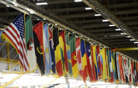 Flags Reprensting Several Countries While Have Editorial Stock Photo ...