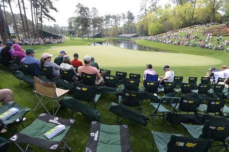 Patrons Sit Around Sixteenth Green During Editorial Stock Photo - Stock ...