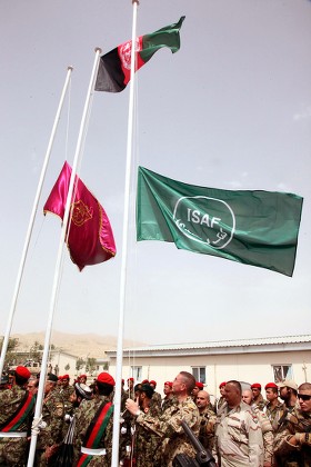 Natos Military Officials Lower Their Flag Editorial Stock Photo - Stock ...