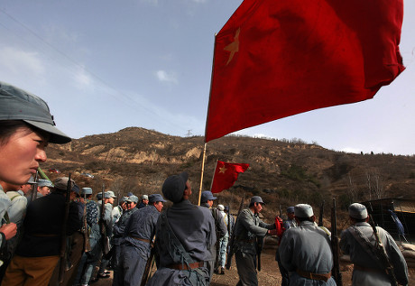 Actors Dressed Chinese Communist Red Army Editorial Stock Photo - Stock ...