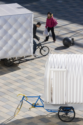 Installation Tricycles Adapted By Artists Host Editorial Stock Photo ...