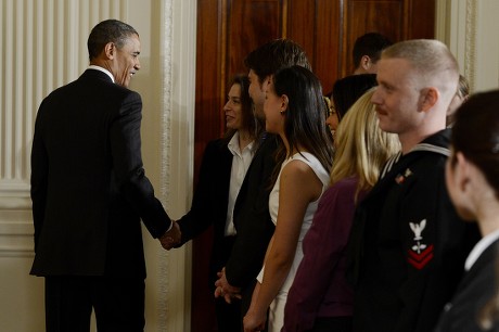 Us President Barack Obama L Congratulates Editorial Stock Photo - Stock ...