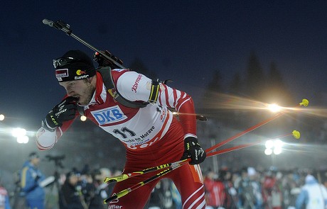 Dominik Landertinger Austria Competes Mens 20km Editorial Stock Photo ...