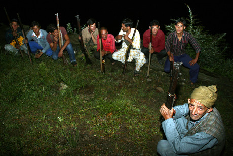 Indian Village Defence Committee Vdc Members Editorial Stock Photo ...