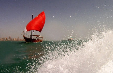 Wooden Ships Leave Coast Kuwait Sea Editorial Stock Photo - Stock Image ...
