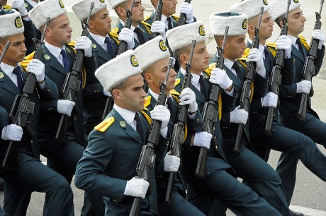 Lebanese Officers Military College March During Editorial Stock Photo ...