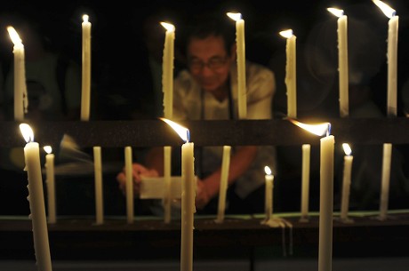 Activists Light Candles During Protest Kuantan Editorial Stock Photo ...