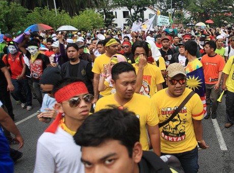 Malaysian Protesters March Merdeka Stadium During Editorial Stock Photo ...