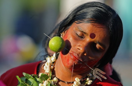 Hindu Devotee State Trance Skewer Protruding Editorial Stock Photo ...