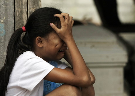 Filipino Girl Tears Next Coffin Relative Editorial Stock Photo - Stock ...