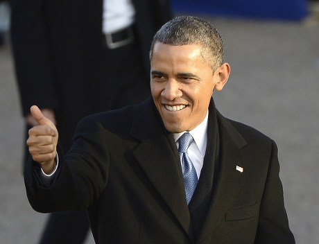 Us President Barack Obama Gestures Crowd Editorial Stock Photo - Stock ...