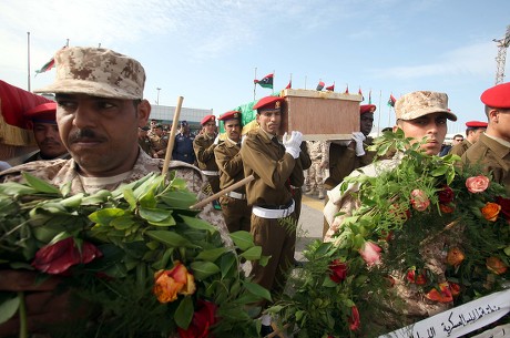 Libyan Soldiers Carry Coffins Two Soldier Editorial Stock Photo - Stock ...