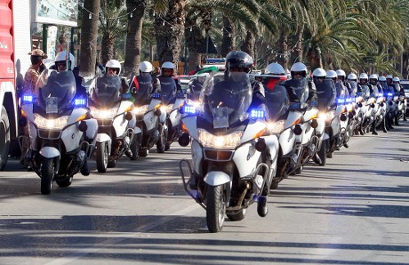 Members Libyan Police Parade Their Motorcycles Editorial Stock Photo ...