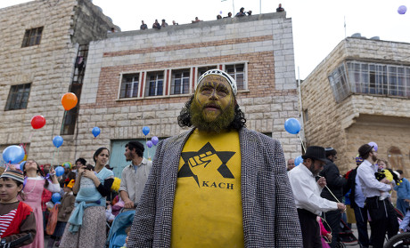 Jewish Settler Costume Extreme Rightwing Kach Editorial Stock Photo ...