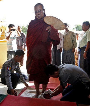 Police Officers Wash Foot Buddhist Monk Editorial Stock Photo - Stock ...