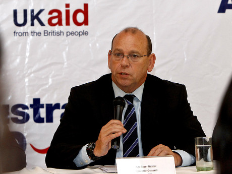 Peter Baxter Director General Australian Agency Editorial Stock Photo ...