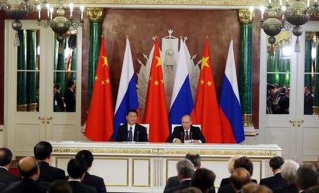Russian President Vladimir Putin R Takes Editorial Stock Photo - Stock ...