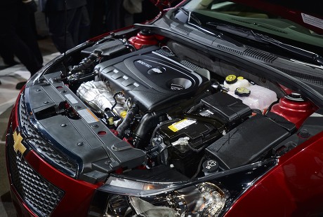 Engine Compartment 2014 Chevrolet Cruze Diesel Editorial Stock Photo ...