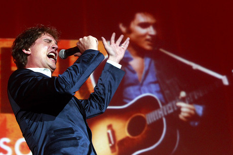 Dutch Singer Bouke Scholten Performs Elvis Editorial Stock Photo ...