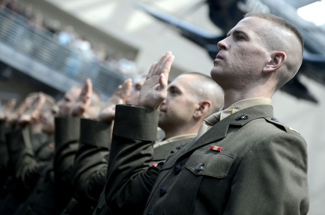 Graduates Us Marine Corps Officers Candidates Editorial Stock Photo ...