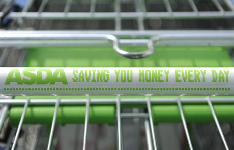 Asda Supermarket Trolley London Britain 10 Editorial Stock Photo ...
